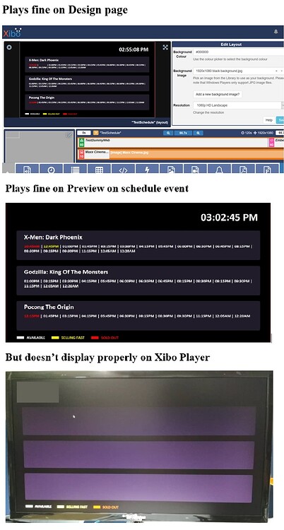 Webpage not displaying properly on Xiboplayer - Get Help - Xibo Community