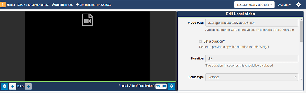 Add Local Video To Layout Cms Features And Functionality Xibo Community