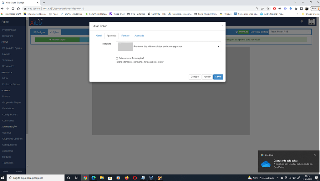 Widget Feed RSS Xibo 1.8.1 não mostra as imagens - CMS Features and Functionality - Xibo Community