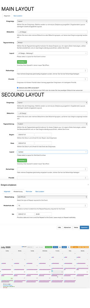 Time control of layouts - CMS Features and Functionality - Xibo Community