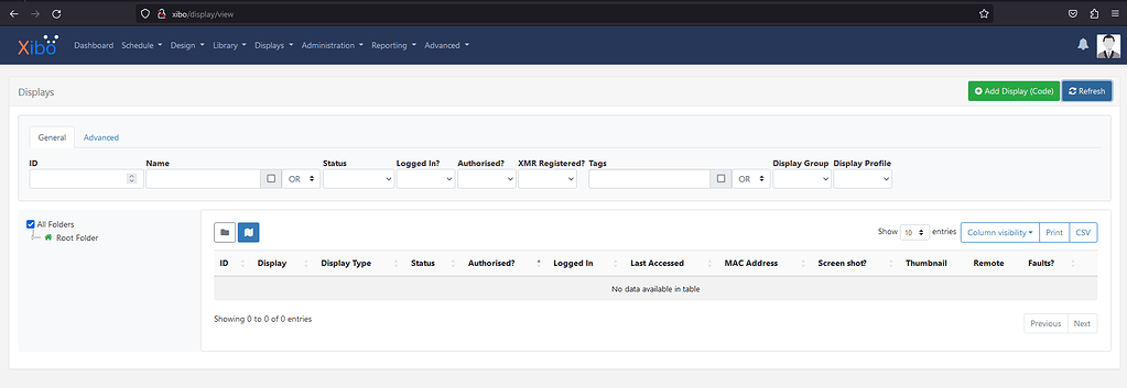 Displays not showing up - CMS Features and Functionality - Xibo Community