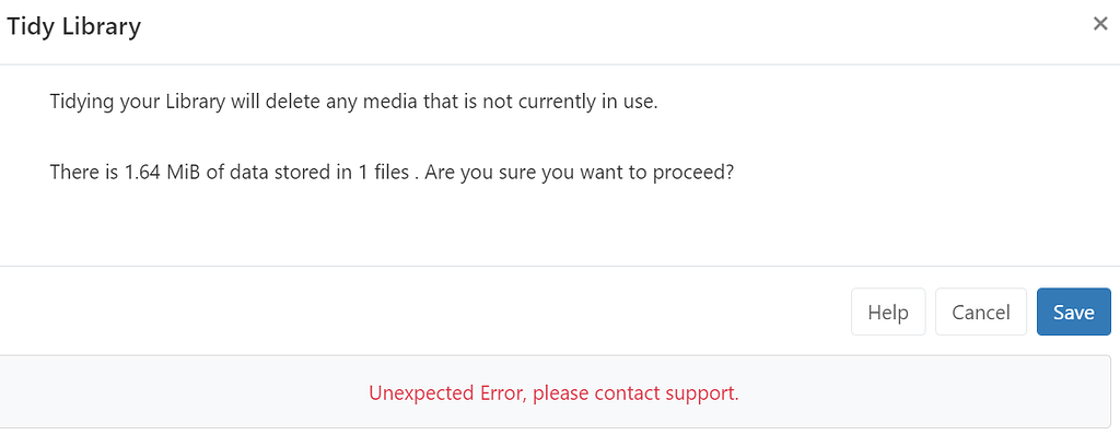Tidy Library not working - Get Help - Xibo Community Tidy Library not working - Get Help - Xibo Community