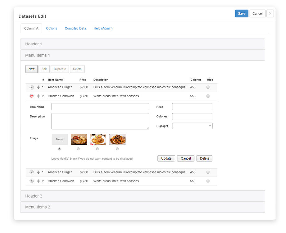 Menu Board Samples - Xibo Community