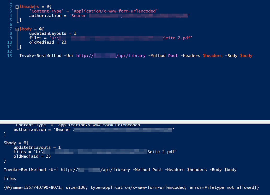 Automating Api Calls With Powershell Accesstoken Developer Experience Xibo Community