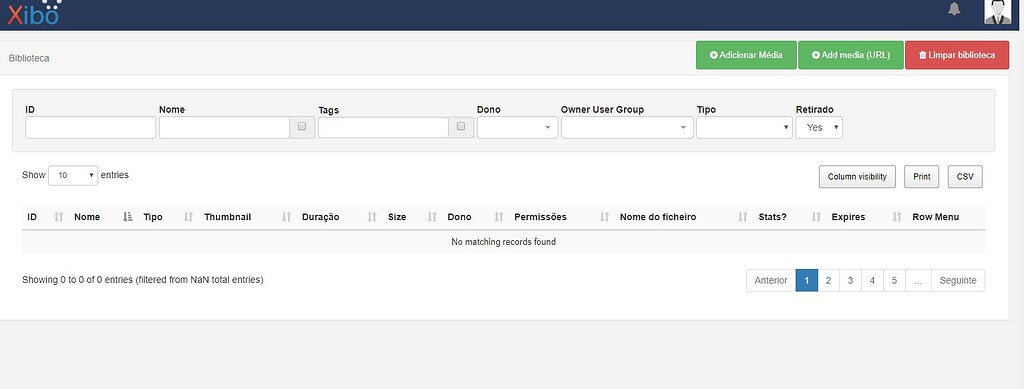 Media library content shows empty - CMS Features and Functionality - Xibo Community