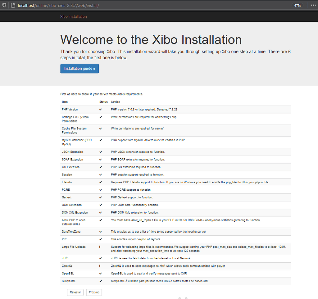 Installation Error Cms 2 3 7 Solved Cms Installation Xibo Community