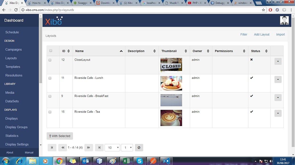 How to show layout in Windows layer or Client side - Get Help - Xibo Community