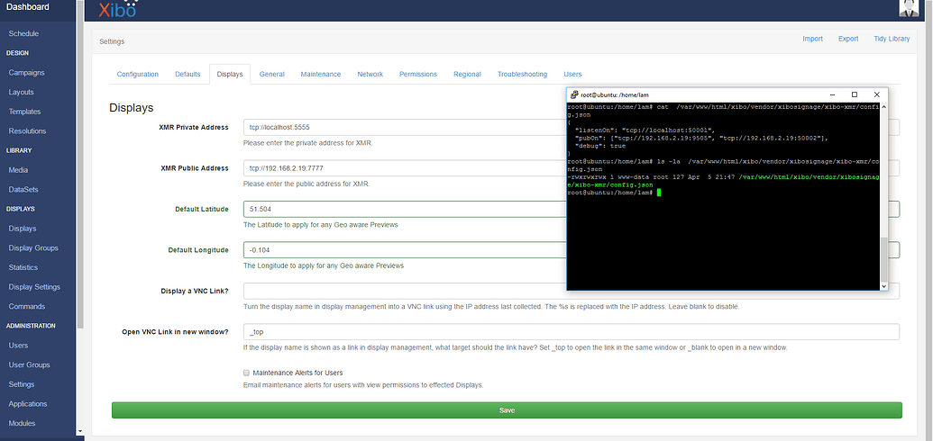 What is the right way to configure XMR on CMS and Player? - Developer ...
