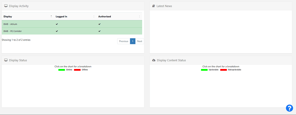 Dashboard widgets - CMS Features and Functionality - Xibo Community