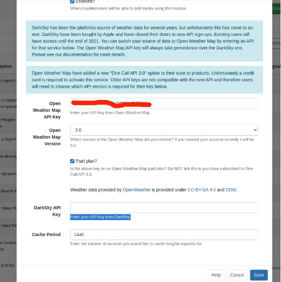 The weather api is not working at 3.3.4 cms - Xibo Community