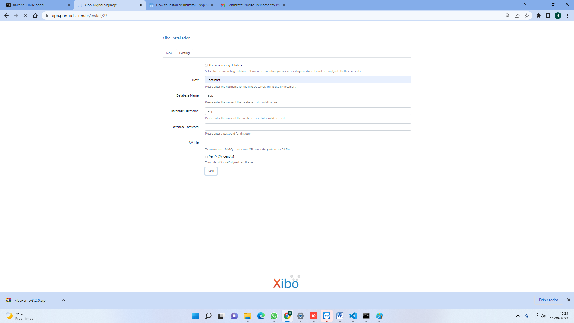 Xibo Cms 3 2 0 Installation Error Xibo Community