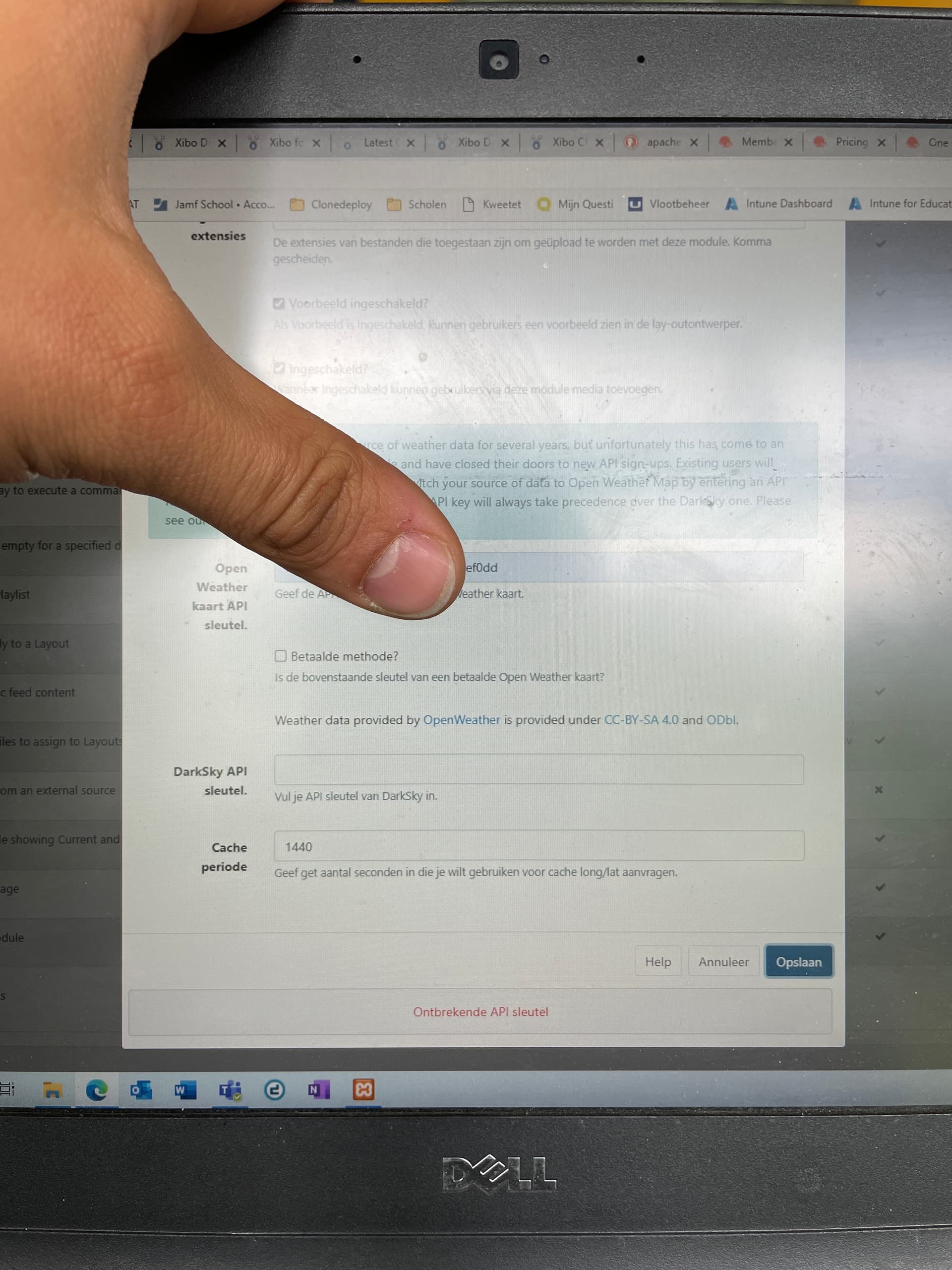 Weather Module Not Accepting Api Cms Features And Functionality Xibo Community
