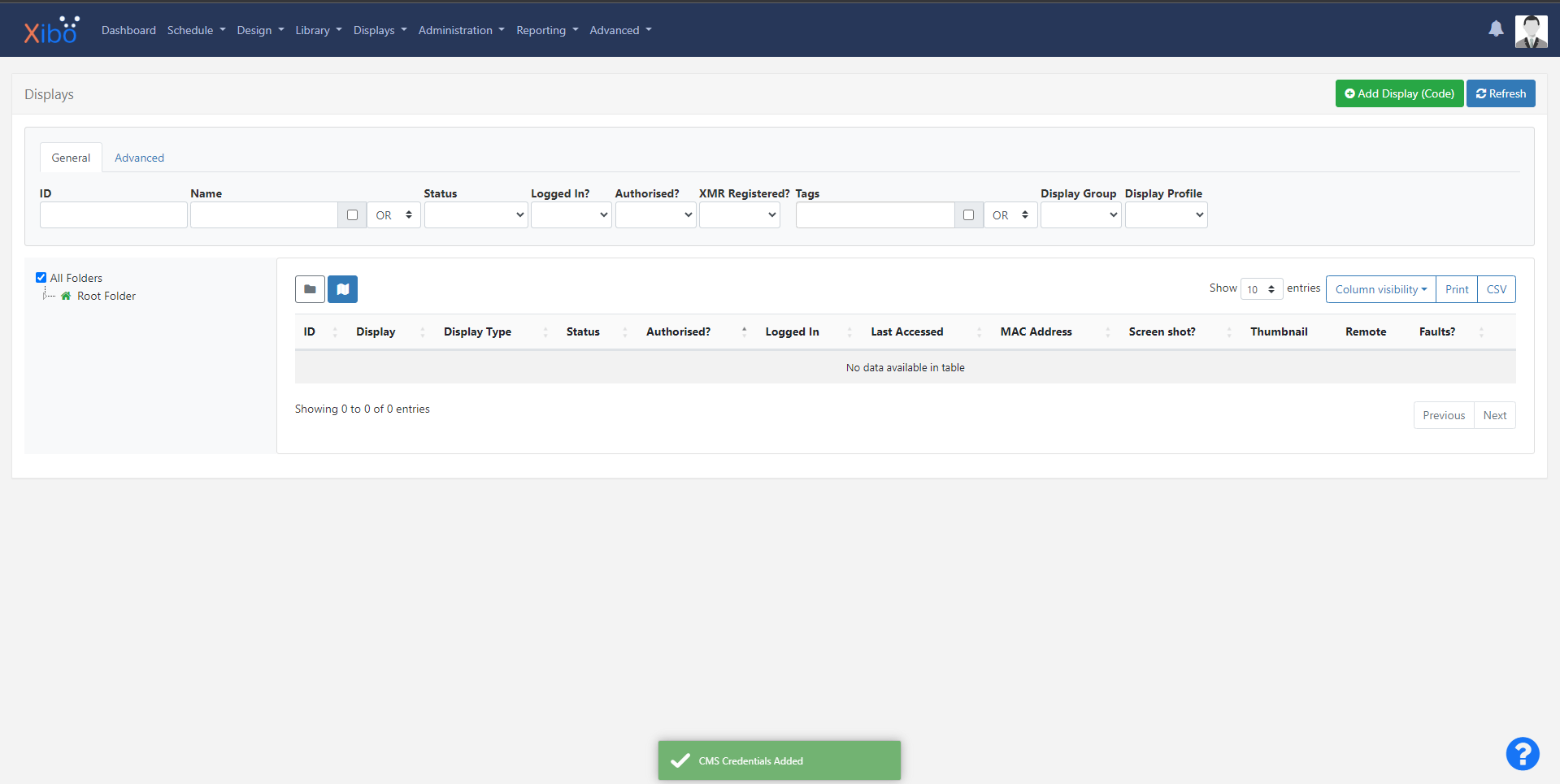 Displays not showing up - CMS Features and Functionality - Xibo Community