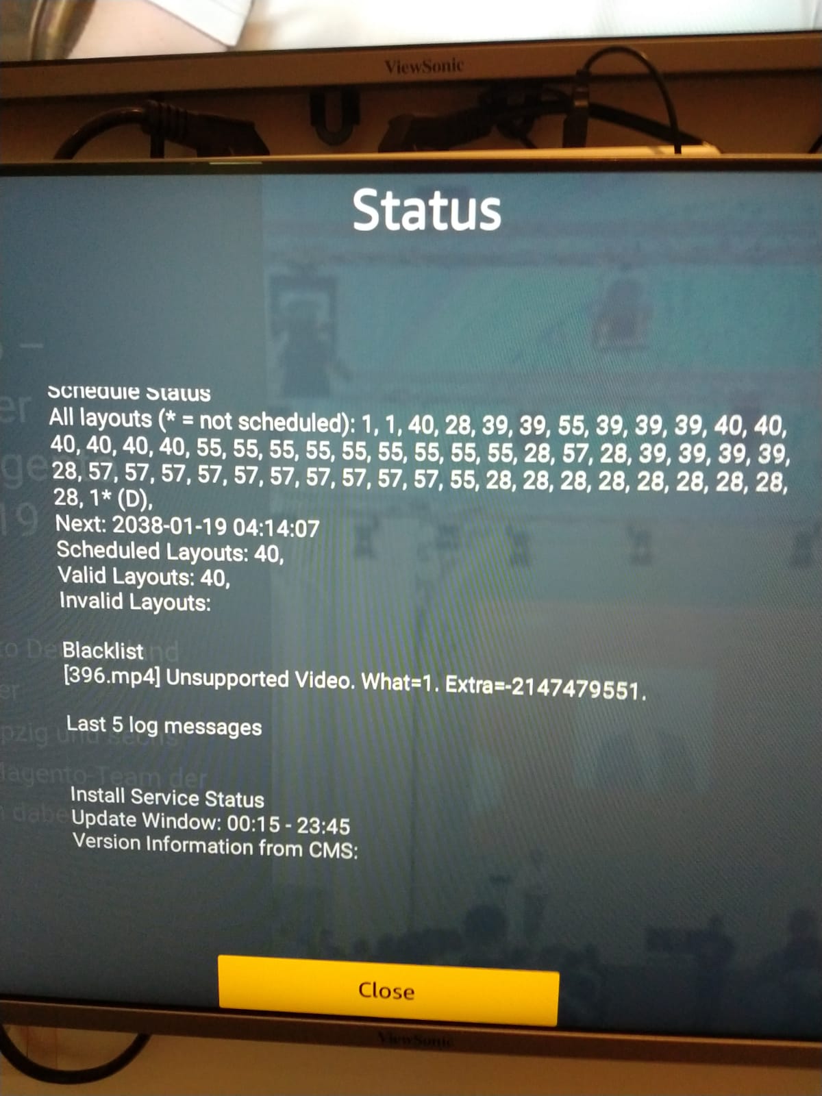 Display not updating no matter what - Get Help - Xibo Community