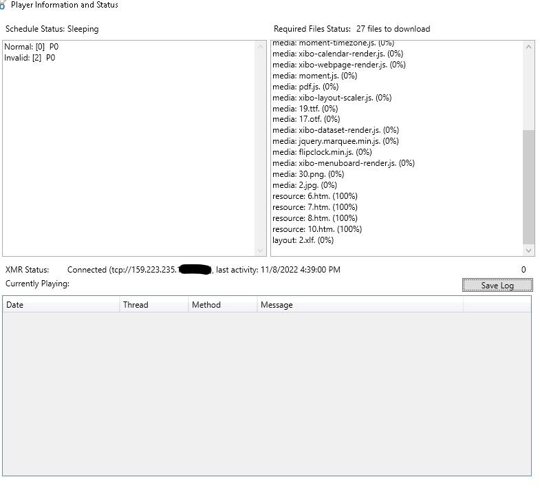Issue with Windows Player not pushing content - Xibo Player for Windows - Xibo Community