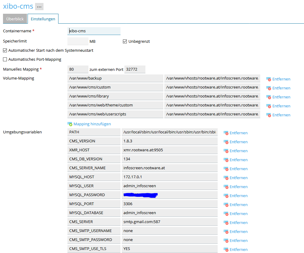Xibo Docker Plesk Installation - Get Help - Xibo Community Xibo Docker Plesk Installation - Get Help - Xibo Community